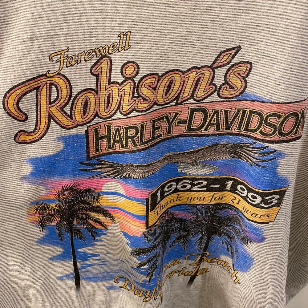 Vintage Farewell Robinson Harley Davidson T-Shirt - Gem